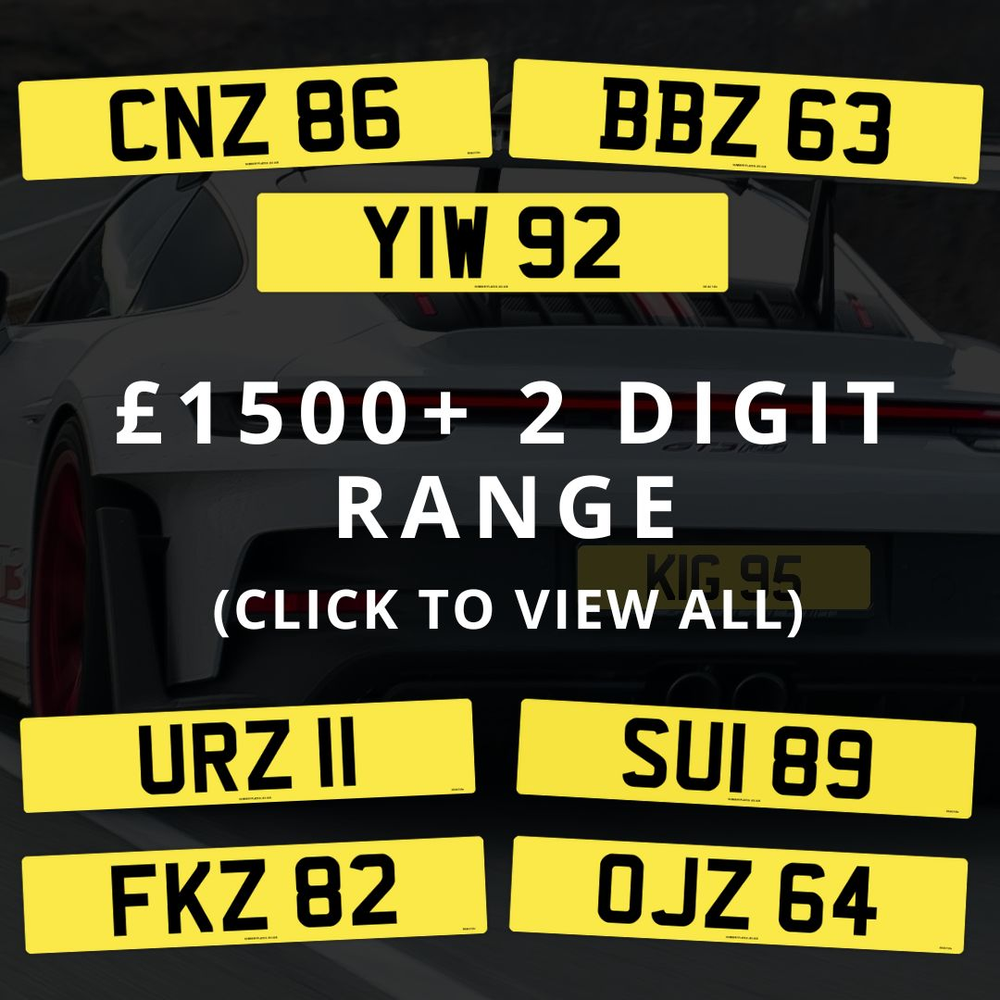 Short NI Number Plates / NI Registration Plates | In2Registrations
